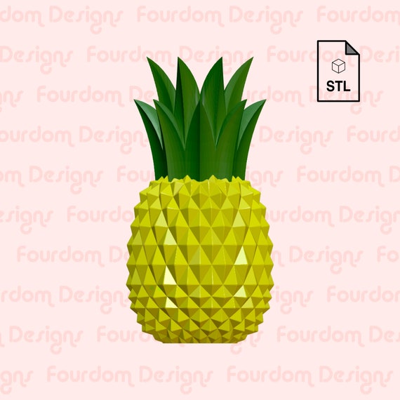 Pineapple Straw Topper STL File for 3D Printing Digital - Etsy