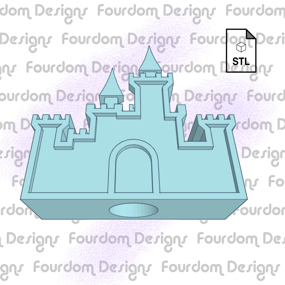 Princess Castle Straw Topper Straw Buddy STL File for 3D Printing ...