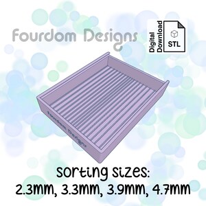 Rhinestone Sorter Tray Diamond Painting Tray STL File for 3D Printing ...