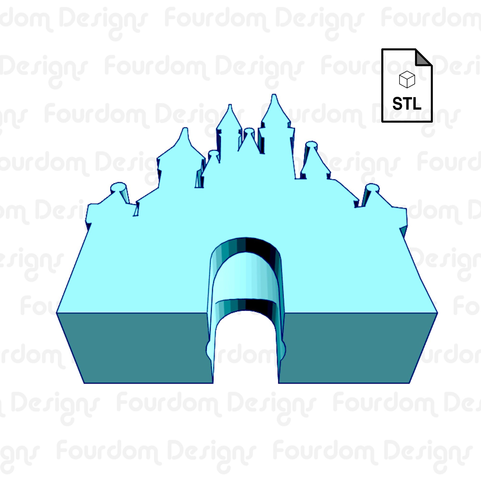 Castle Straw Topper Straw Buddy STL File for 3D Printing - Etsy