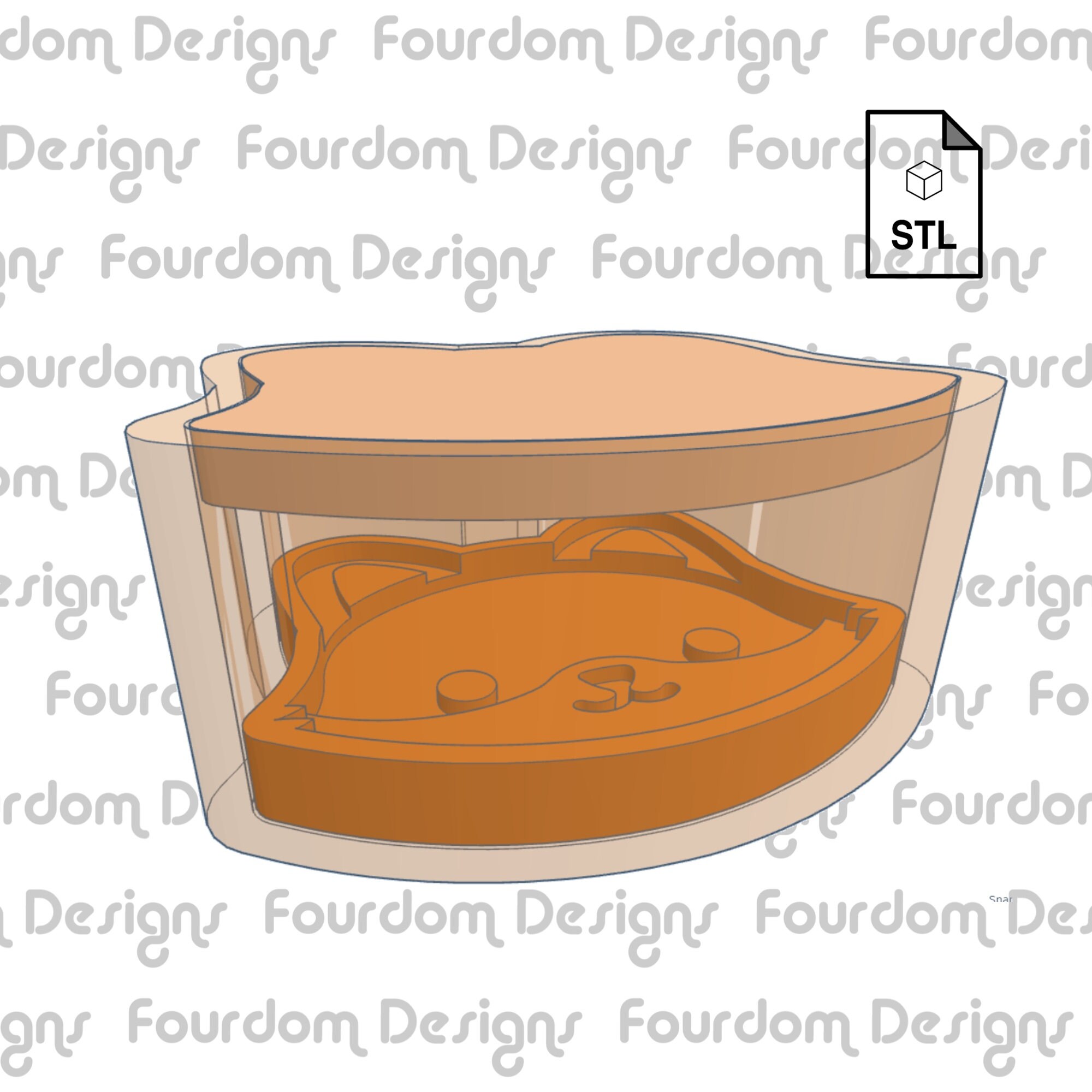 Fox Bath Bomb STL File for 3D Printing Digital Download - Etsy