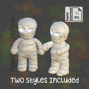 Flexi Mummy STL File: 3D Printing Articulating Pet (digital Download ...