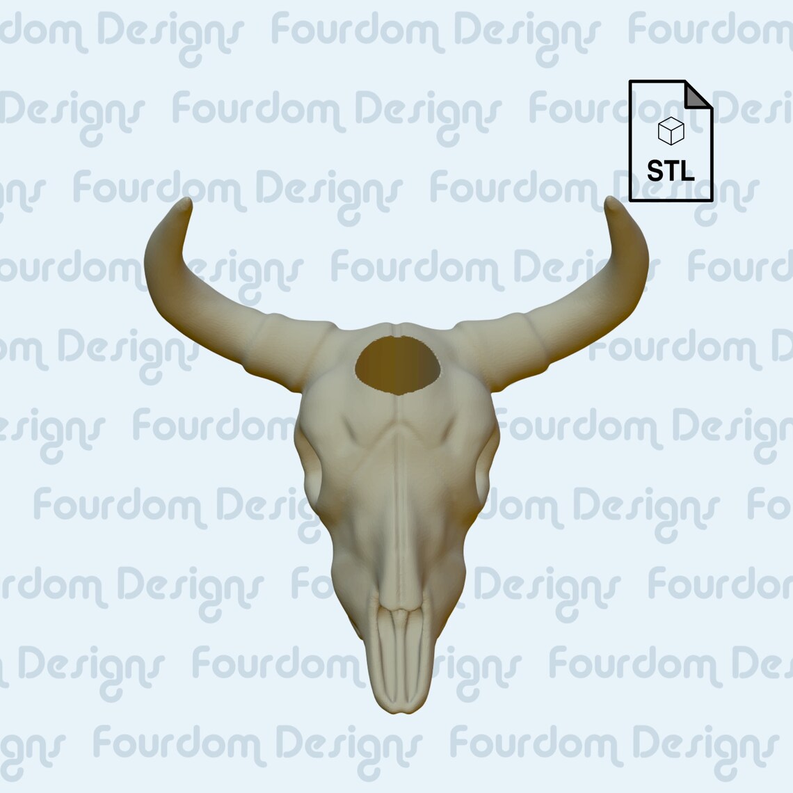 Longhorn Straw Topper STL File for 3D Printing - Digital Download - Etsy