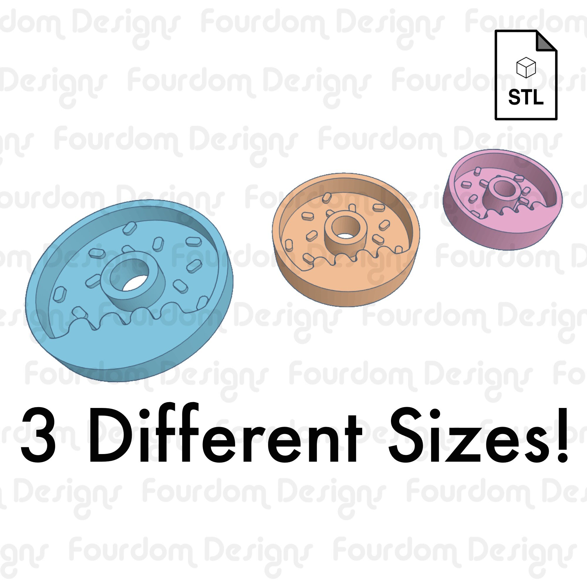 Donut Shaker and Resin STL File for 3D Printing for Resin Mold - Etsy