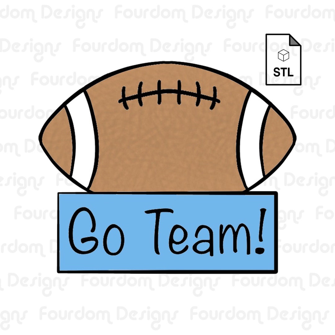 Football Cookie Cutter STL File: 3D Printing Model (digital Download ...