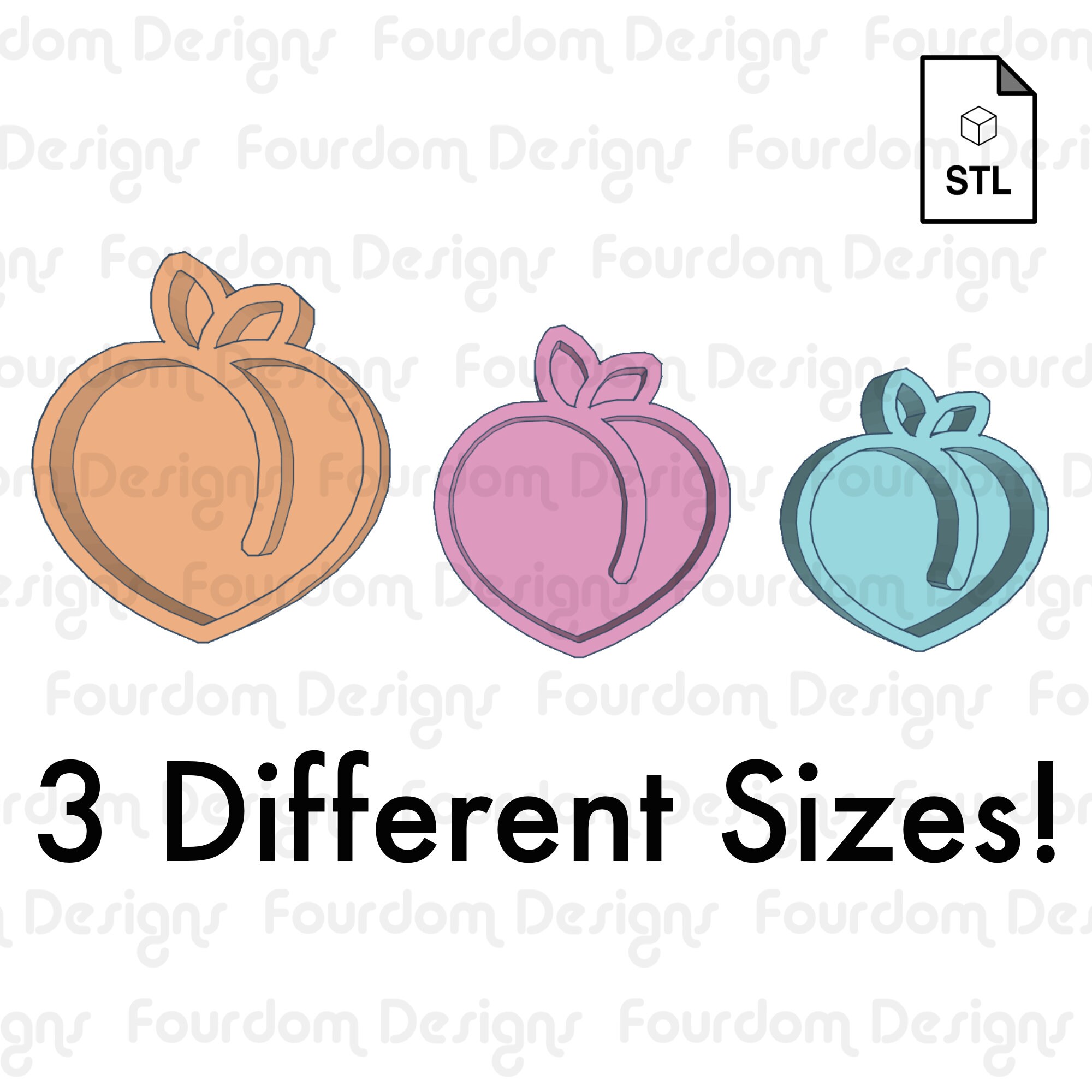 Peach Shaker STL File for 3D Printing for Resin Shaker Mold | Etsy