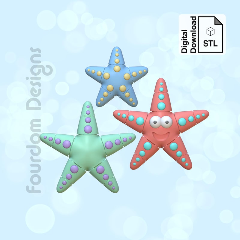 Articulated Starfish Stl Files - Etsy