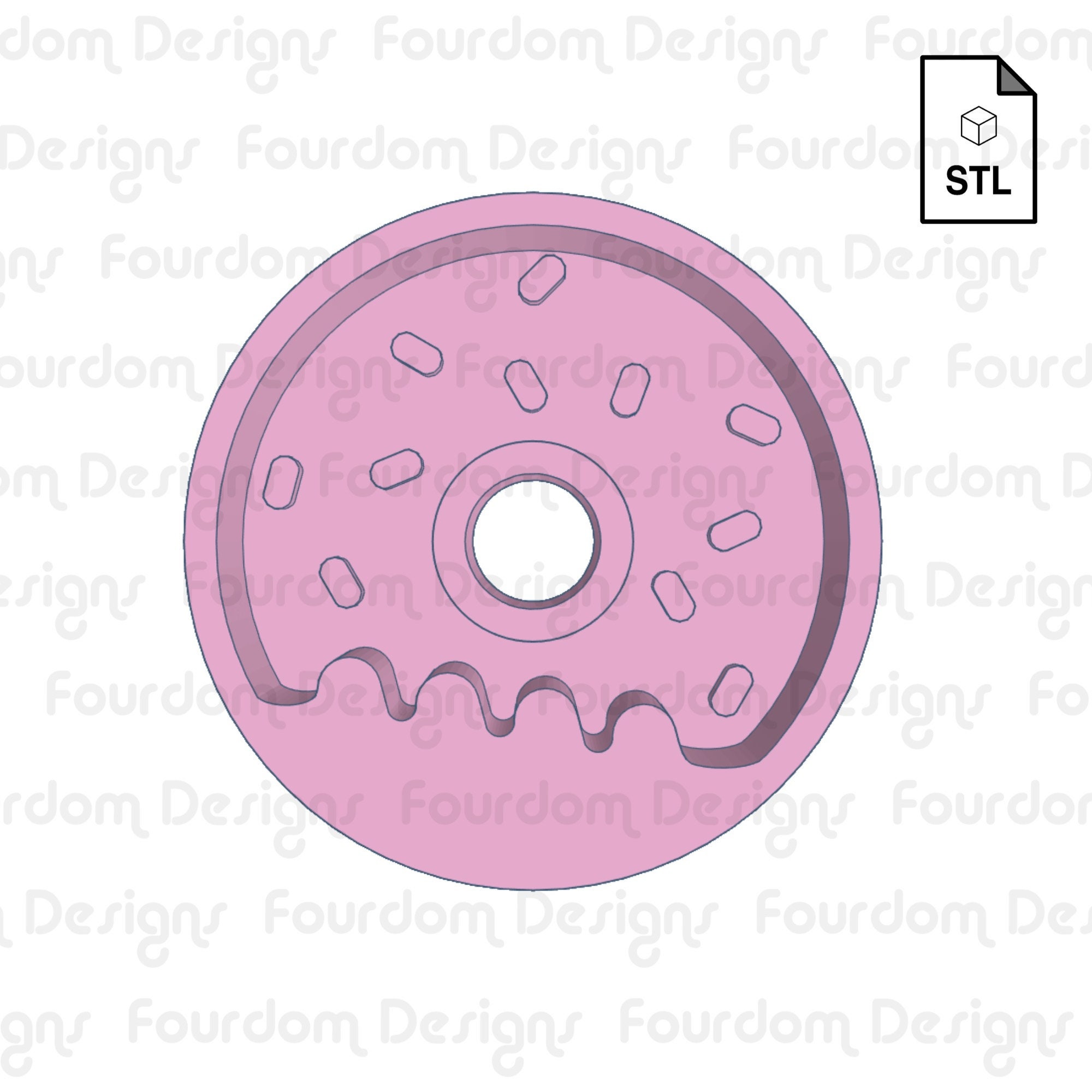 Donut Shaker and Resin STL File for 3D Printing for Resin Mold - Etsy