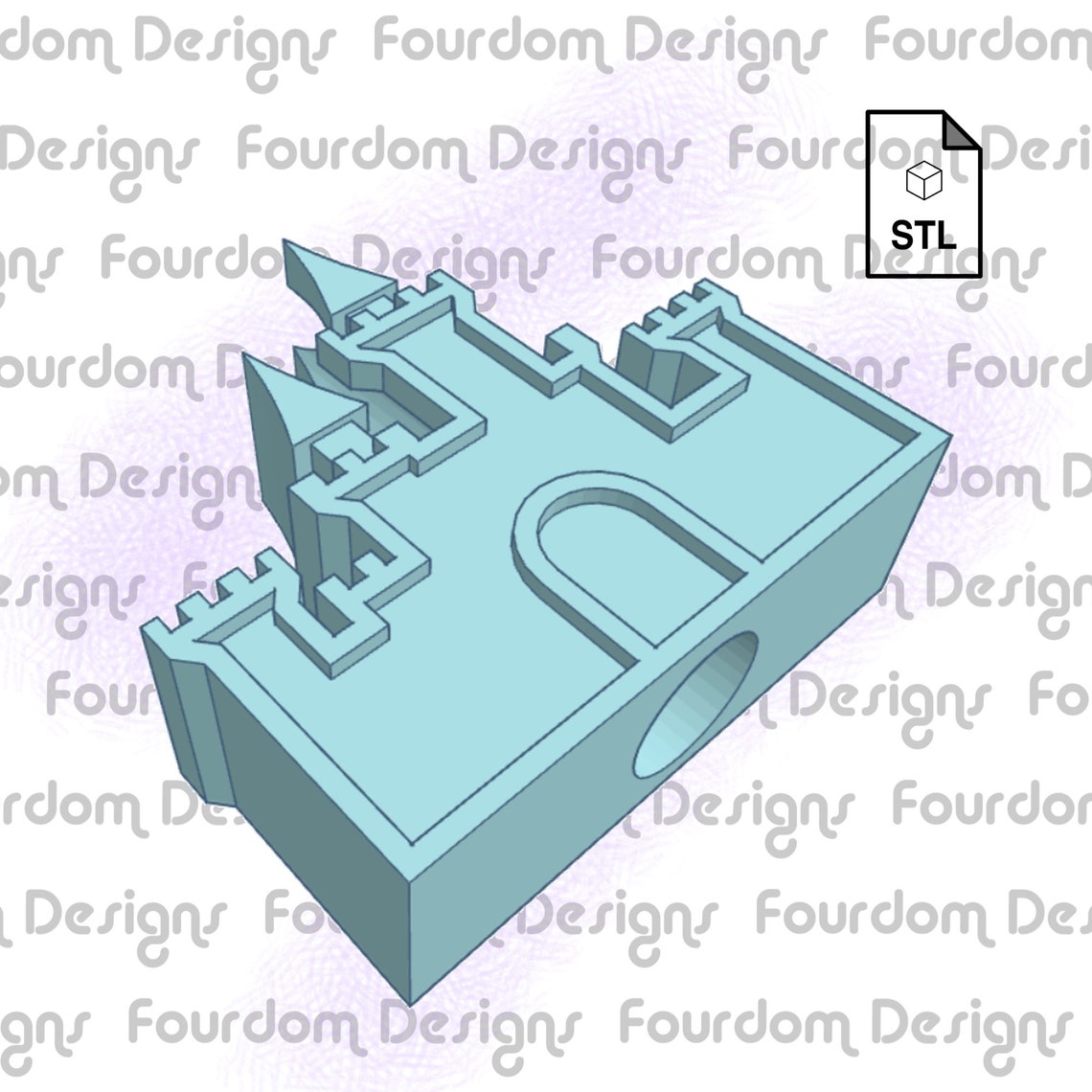 Princess Castle Straw Topper Straw Buddy STL File for 3D Printing ...