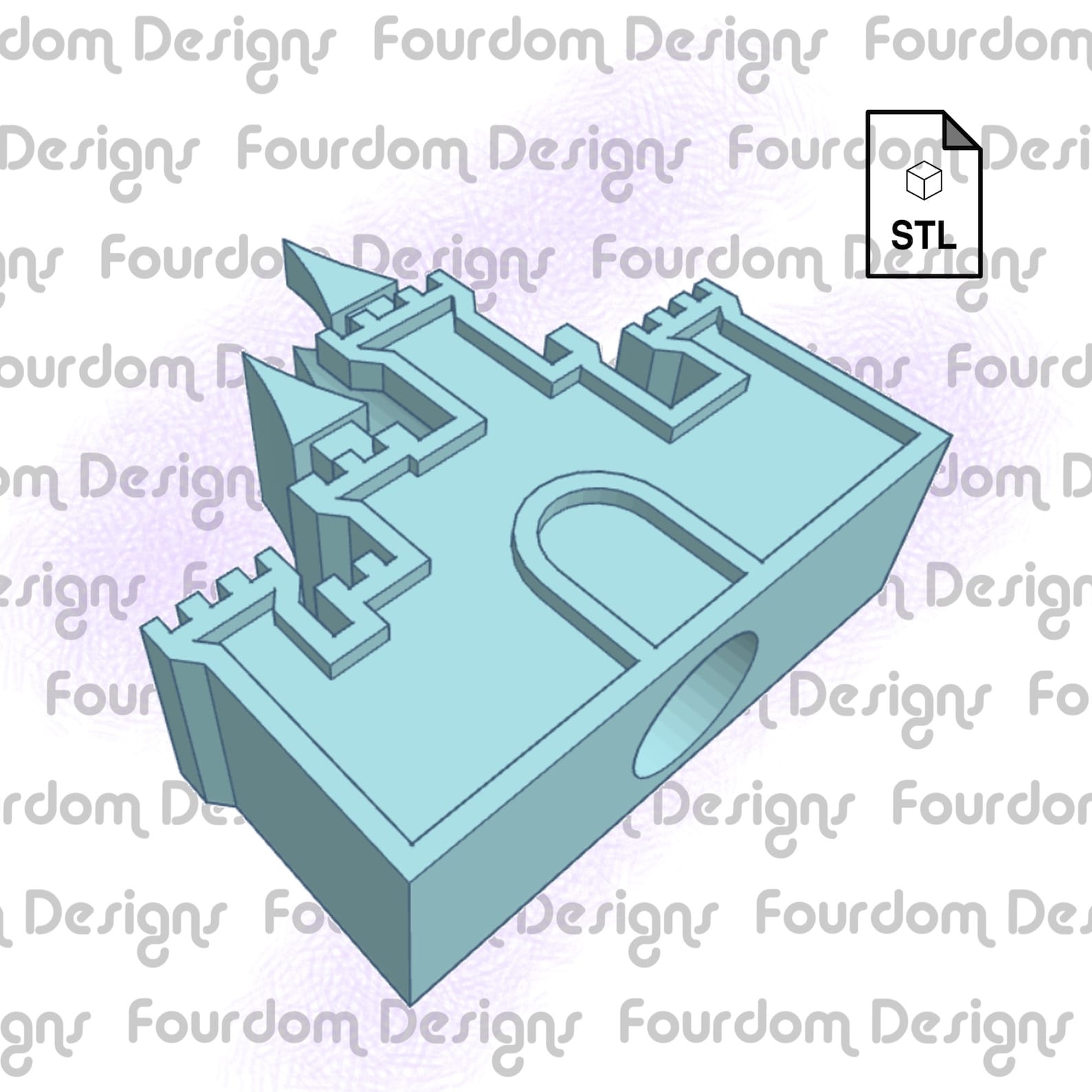 Princess Castle Straw Topper Straw Buddy STL File for 3D - Etsy