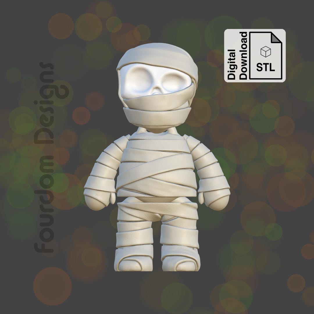 Flexi Mummy STL File: 3D Printing Articulating Pet (digital Download ...
