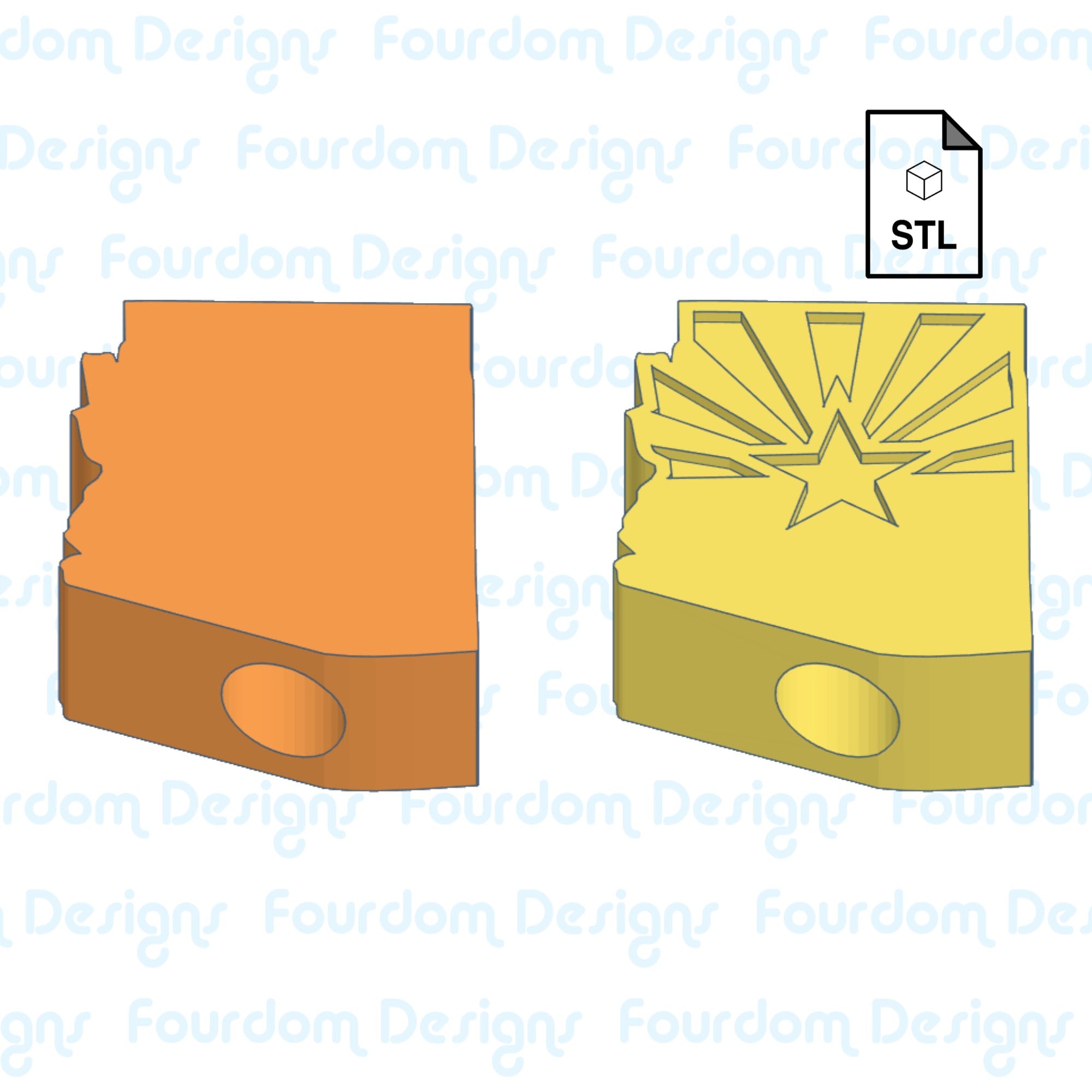 Arizona Straw Topper Straw Buddy STL File for 3D Printing | Etsy