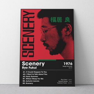 Ryo Fukui Scenery and Mellow Dream Album Poster Retro Japanese Jazz ...