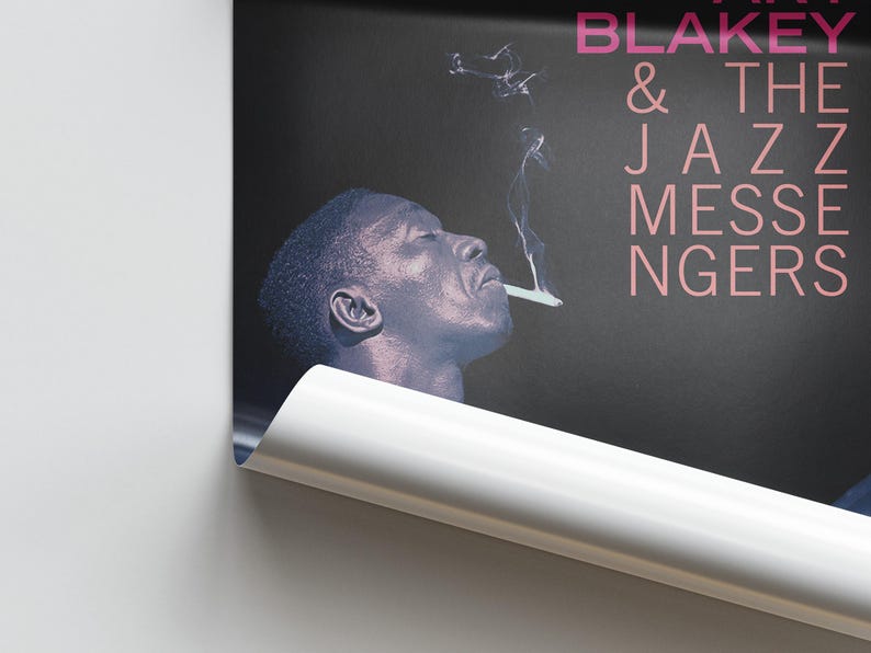 Art Blakey & the Jazz Messengers Poster | Retro Hard Bop Album Art ...