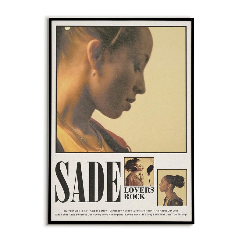 Sade - Lovers Rock Poster | Retro Y2k Soul Music Wall Art - Etsy