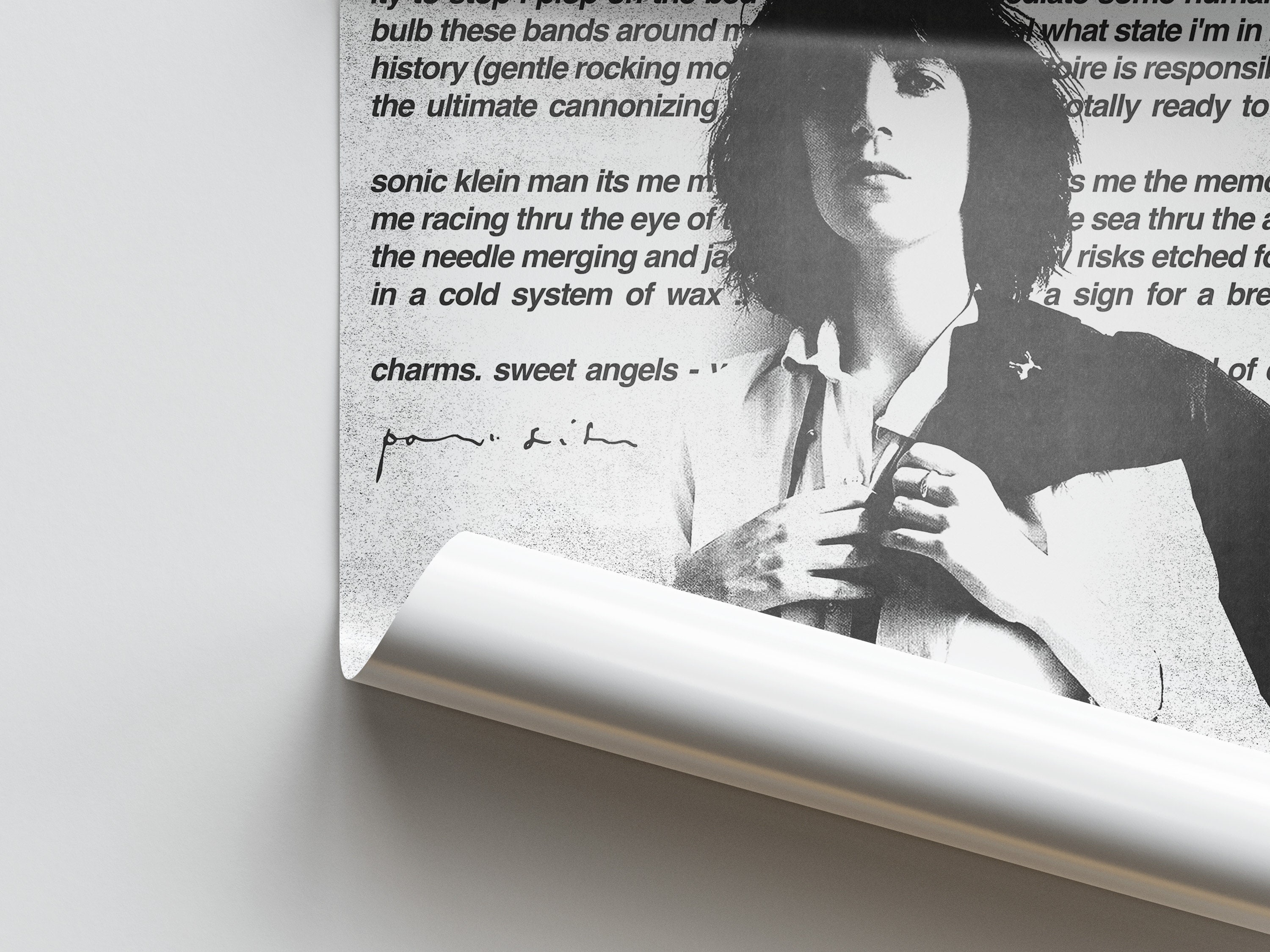 Patti Smith Horses Album Poster | Retro 70s Punk Singer Songwriter ...