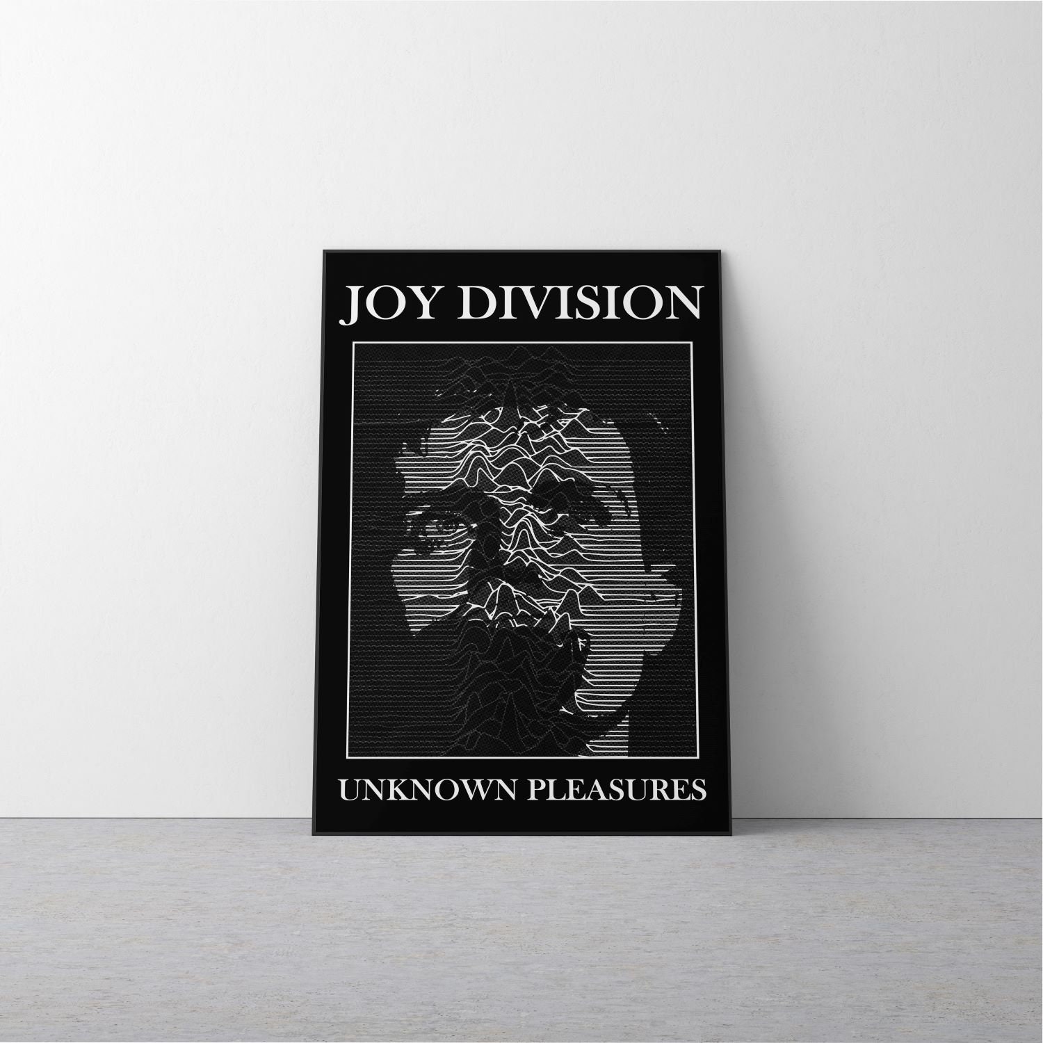 Joy Division Unknown Pleasures Poster Printable Wall Art Ian Curtis Print Post Punk Wall Art ...