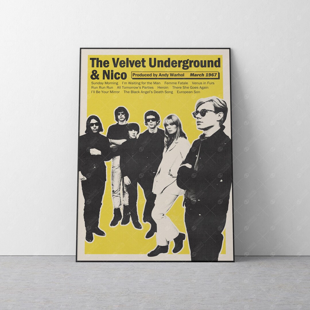 The Velvet Underground & Nico Poster | Vintage Psychedelic Experimental ...