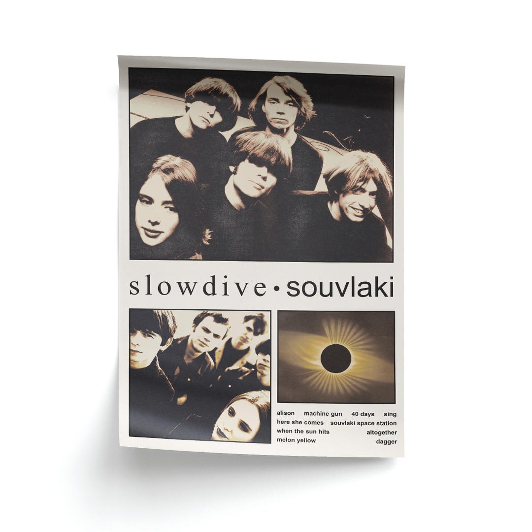Slowdive Souvlaki Digital Poster | Retro 90s Shoegaze Album Print - Etsy