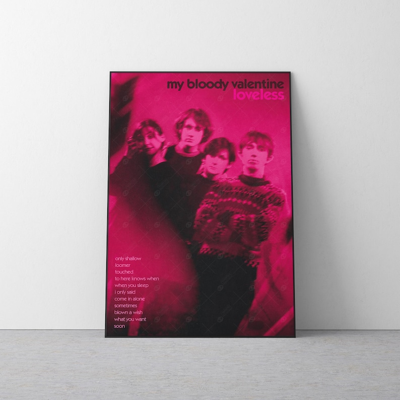 My Bloody Valentine Loveless Poster | Retro 90s Shoegaze Dream Pop ...
