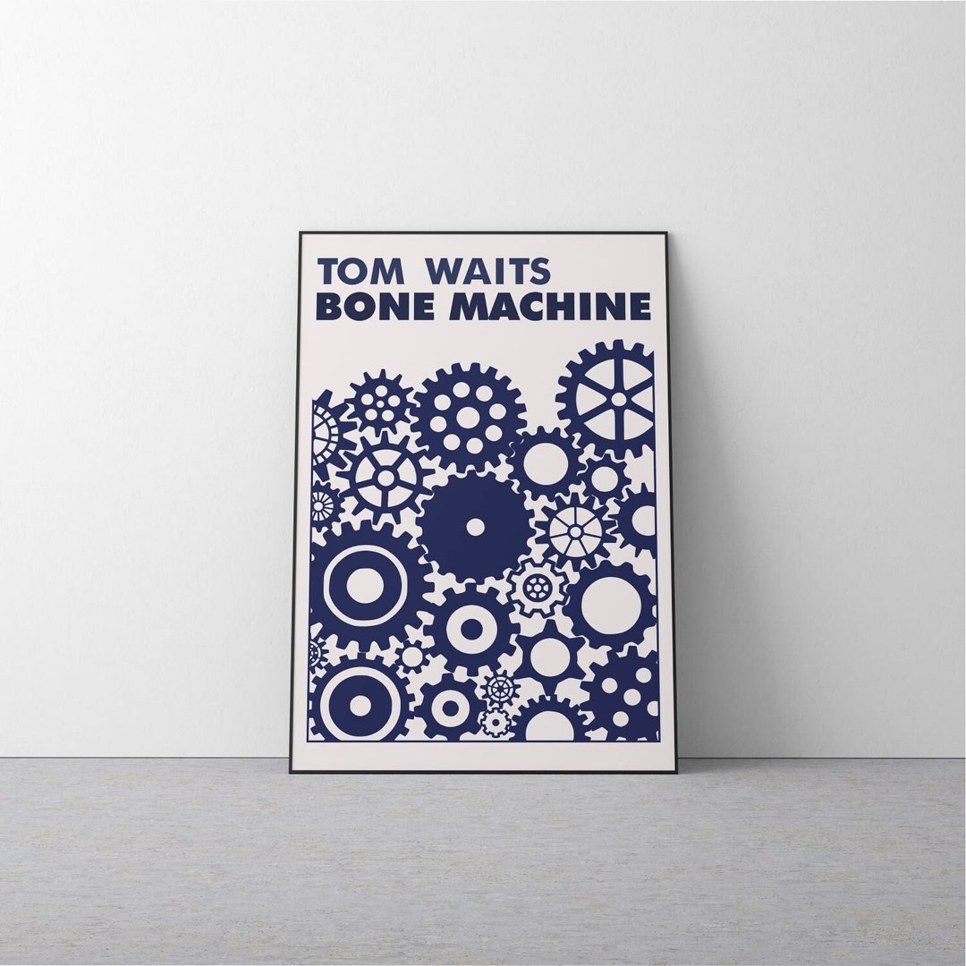 Tom Waits Bone Machine Poster Vintage Paperback Art - Etsy