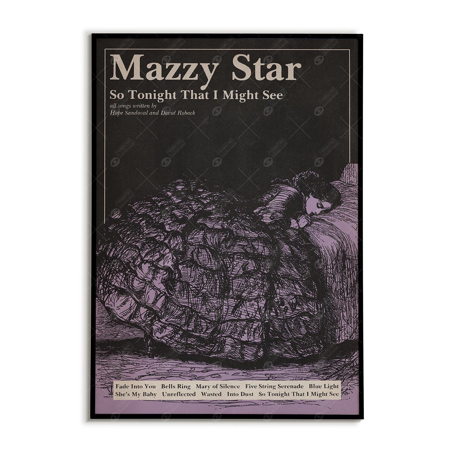 Mazzy Star 'so Tonight That I Might See' Album Cover Poster - Etsy
