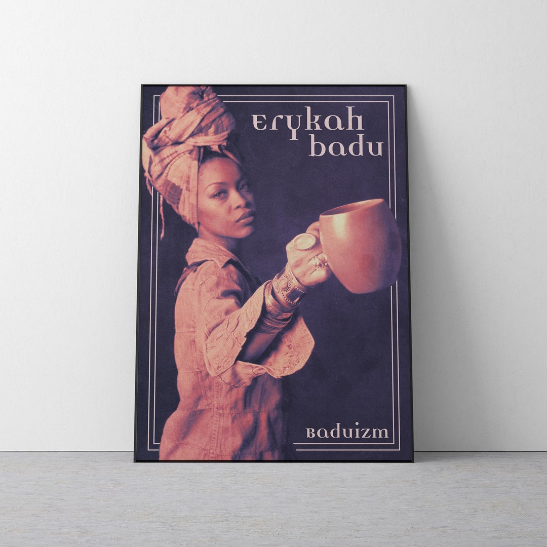 Erykah Badu Baduizm Poster | Retro 90s Neo-soul Wall Art - Etsy