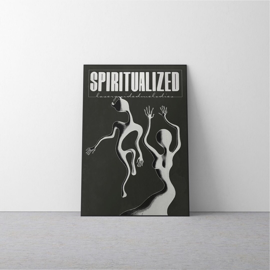 Spiritualized Lazer Guided Melodies Poster 90s Psychedelic Space Rock ...