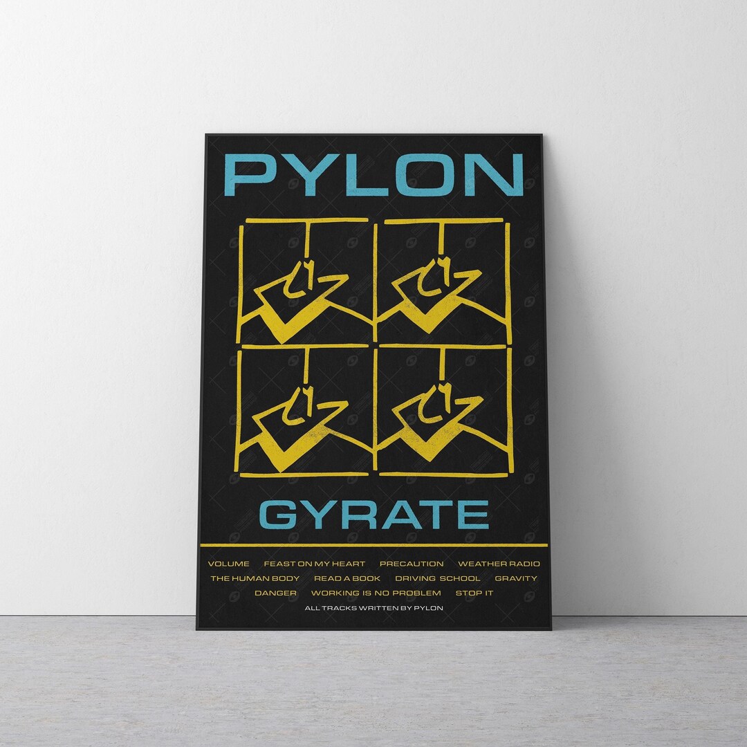 Pylon Gyrate Album Poster | 80s Post-punk New Wave Music Wall Art - Etsy