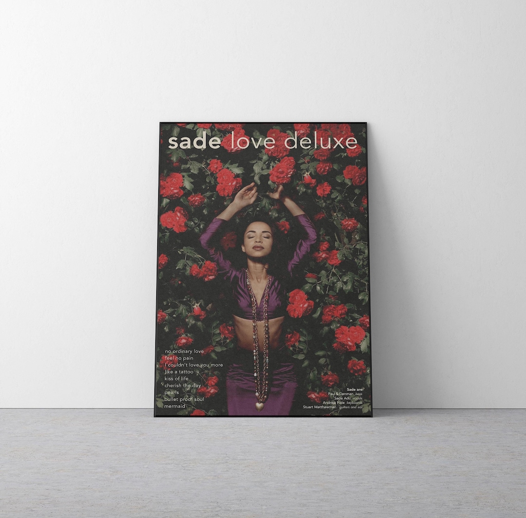 Sade - Love Deluxe Poster | Retro 90s Glamour Music Print - Etsy