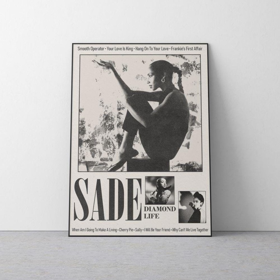 Sade Diamond Life Album Poster Vintage Music Wall Art - Etsy