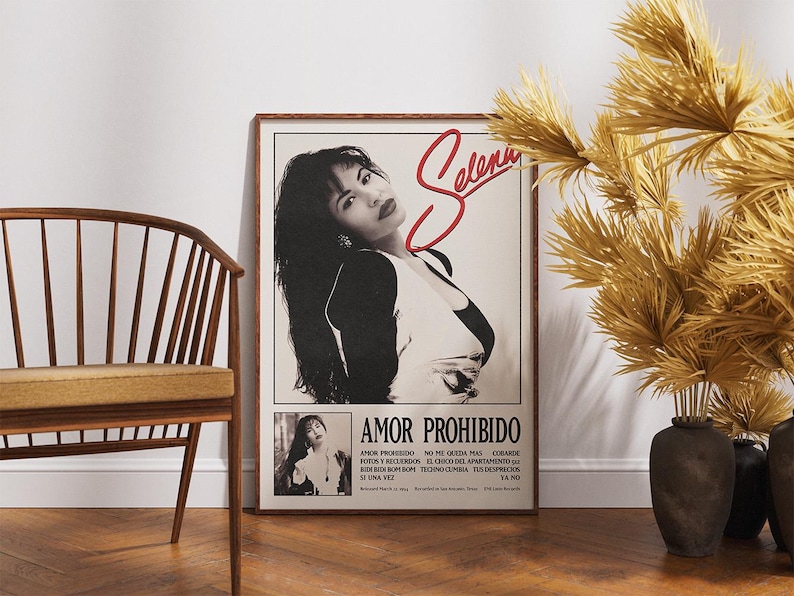 Selena Poster | Vintage Tejano Music Wall Art - Etsy