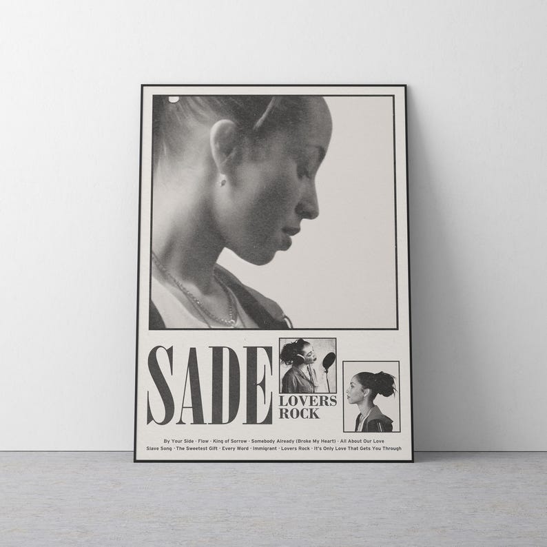 Sade - Lovers Rock Poster | Retro Y2k Soul Music Wall Art - Etsy