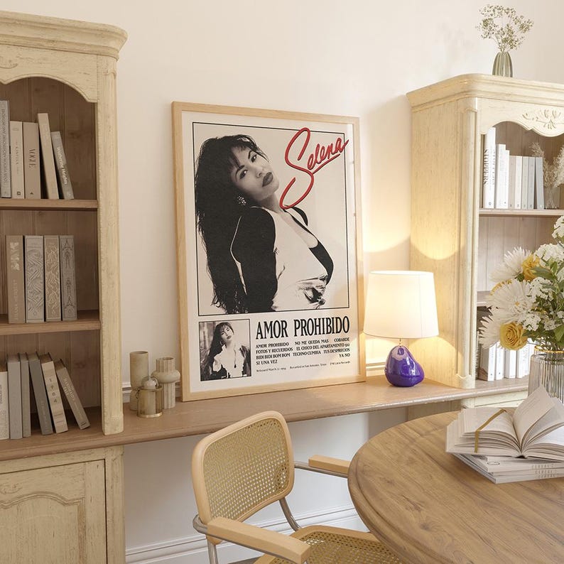 Selena Poster | Vintage Tejano Music Wall Art - Etsy