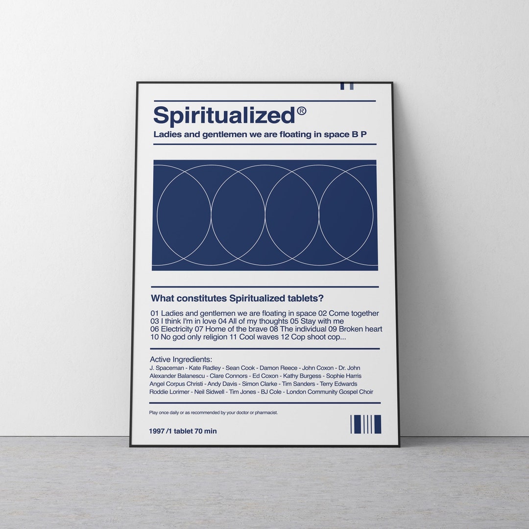Spiritualized - Ladies and Gentlemen We Are Floating in Space Poster ...