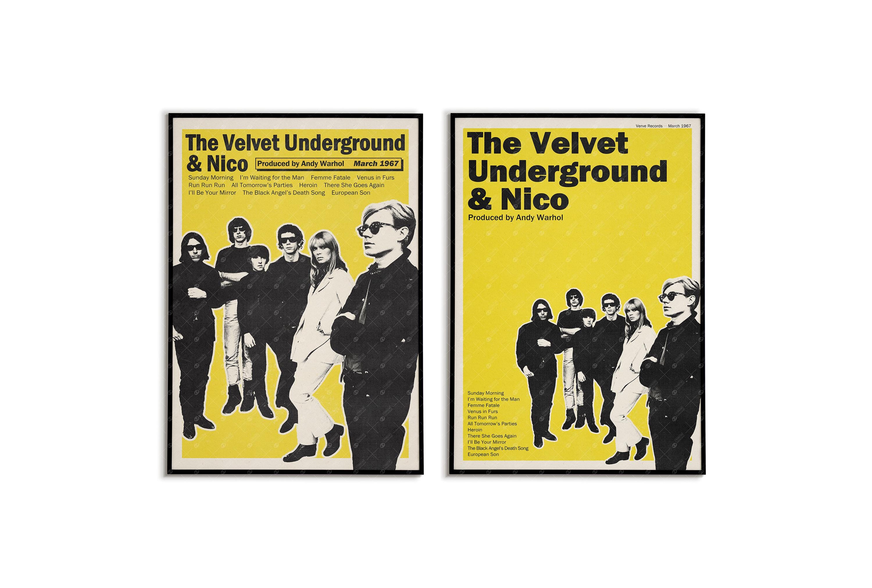 The Velvet Underground & Nico Poster | Vintage Psychedelic Experimental ...
