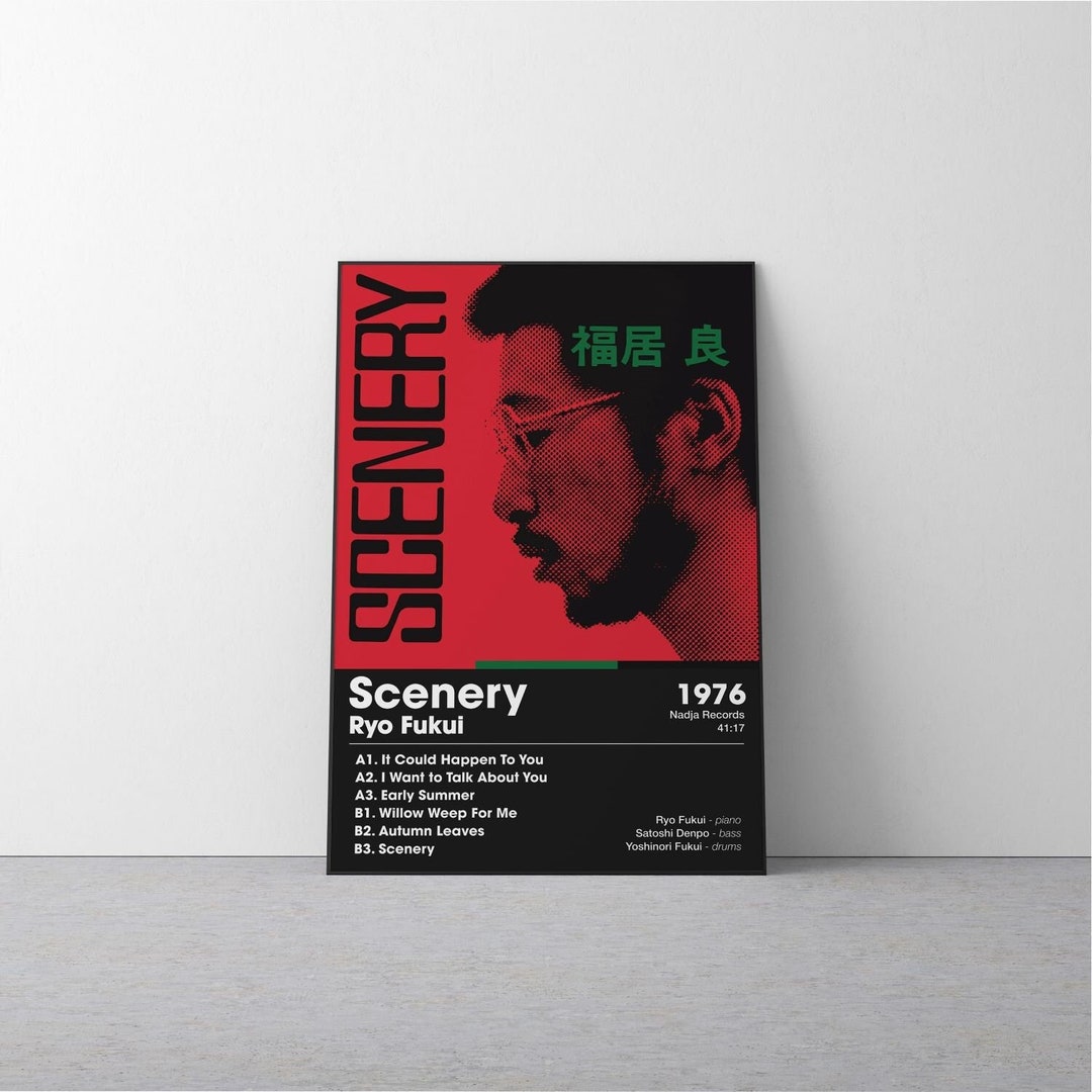 Ryo Fukui Album Poster Retro Japanese Jazz Wall Art - Etsy