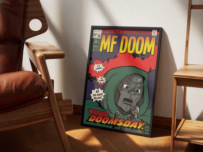 MF DOOM Operation Doomsday Poster | Retro 90s Hip Hop Comic Book Wall ...