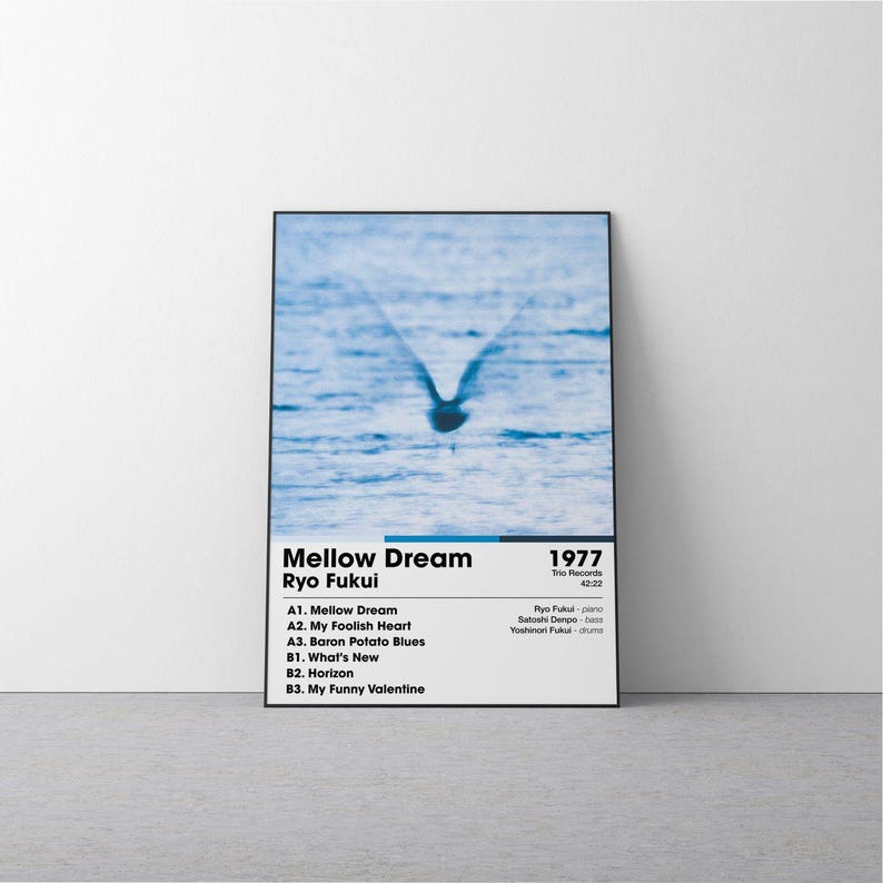 Ryo Fukui Scenery and Mellow Dream Album Poster Retro Japanese Jazz ...