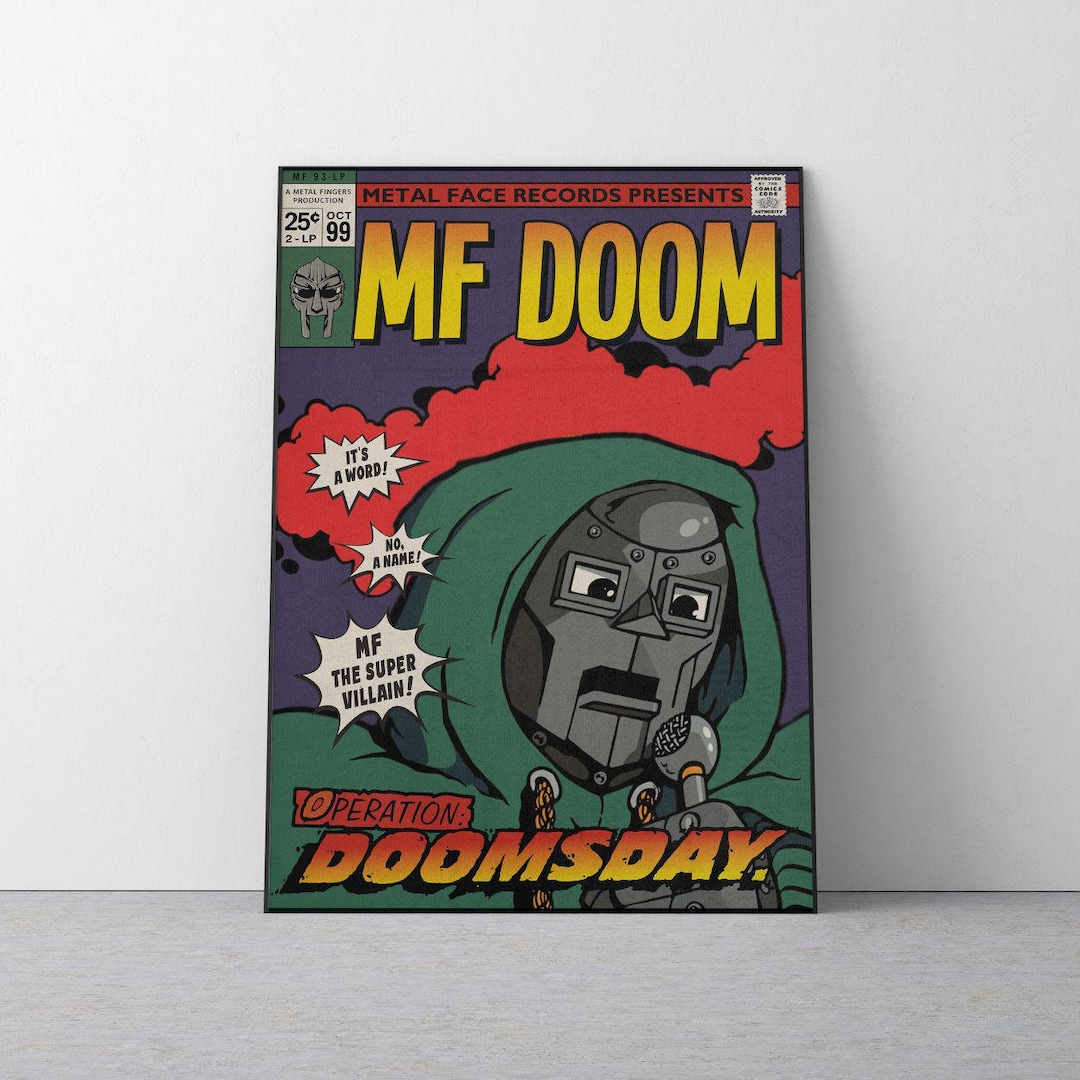 MF DOOM Operation Doomsday Poster | Retro 90s Hip Hop Comic Book Wall ...