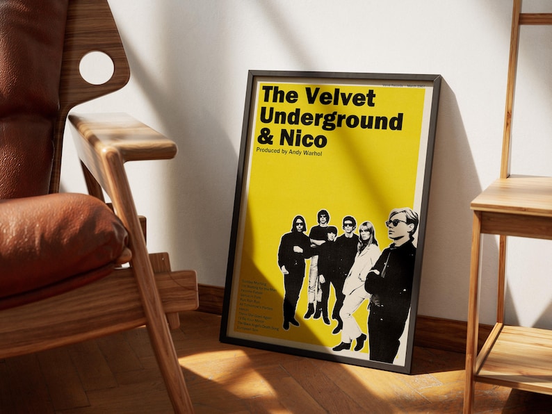 The Velvet Underground & Nico Poster | Vintage Psychedelic Experimental ...