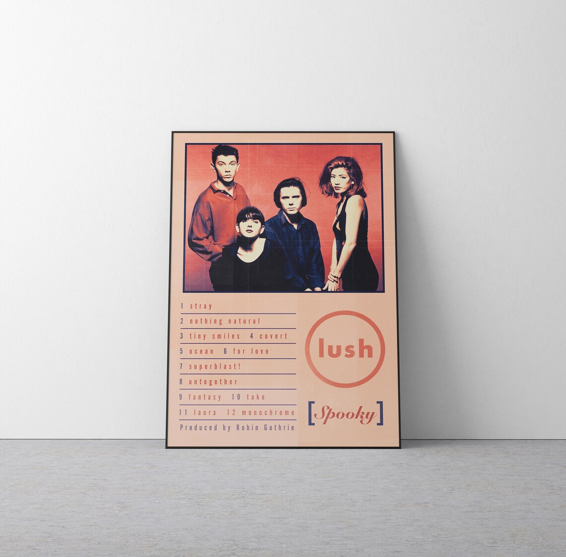 Lush - Spooky Liner Notes Poster | Retro Shoegaze Britpop Music Wall ...