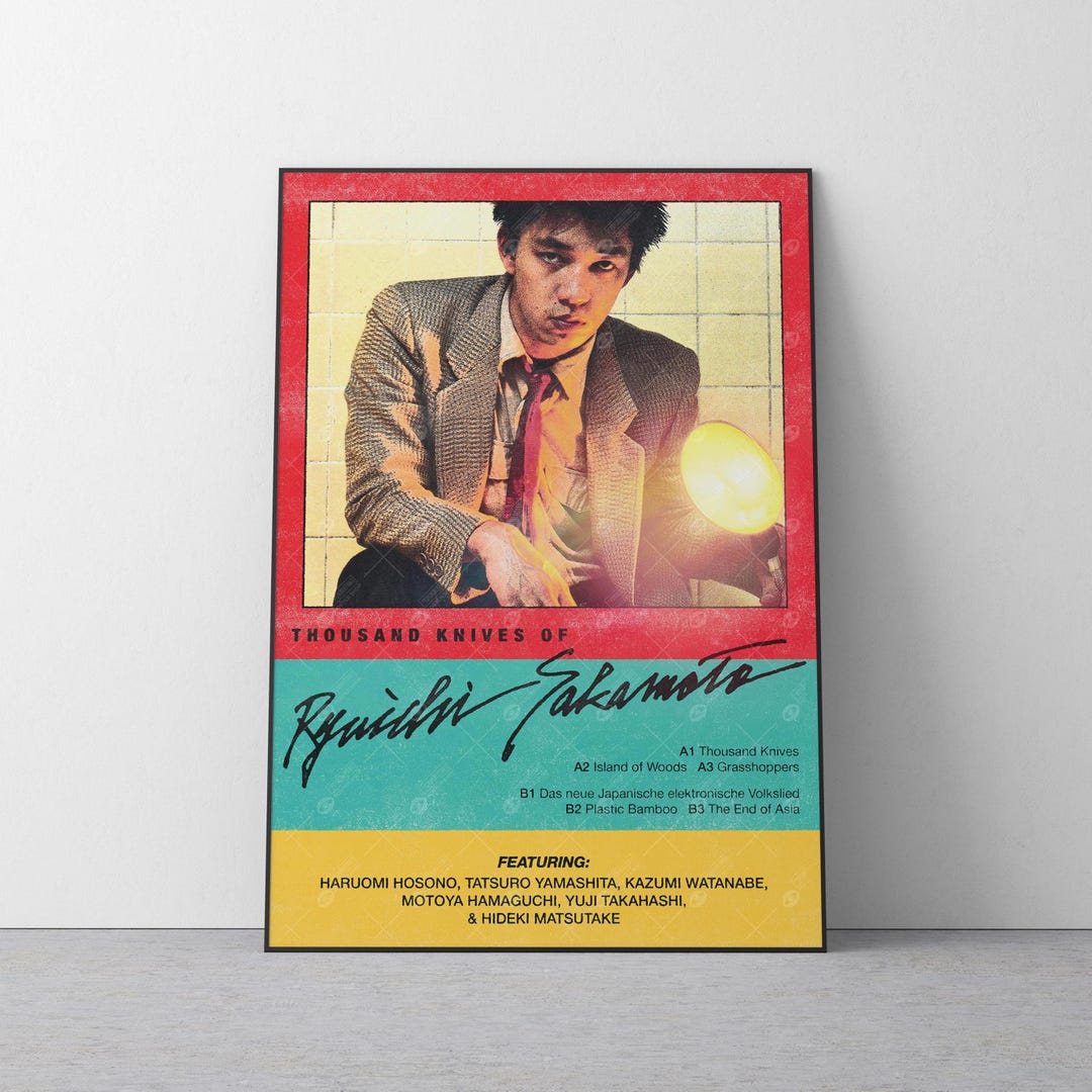 Thousand Knives of Ryuichi Sakamoto Poster | 70s Japanese Progressive ...