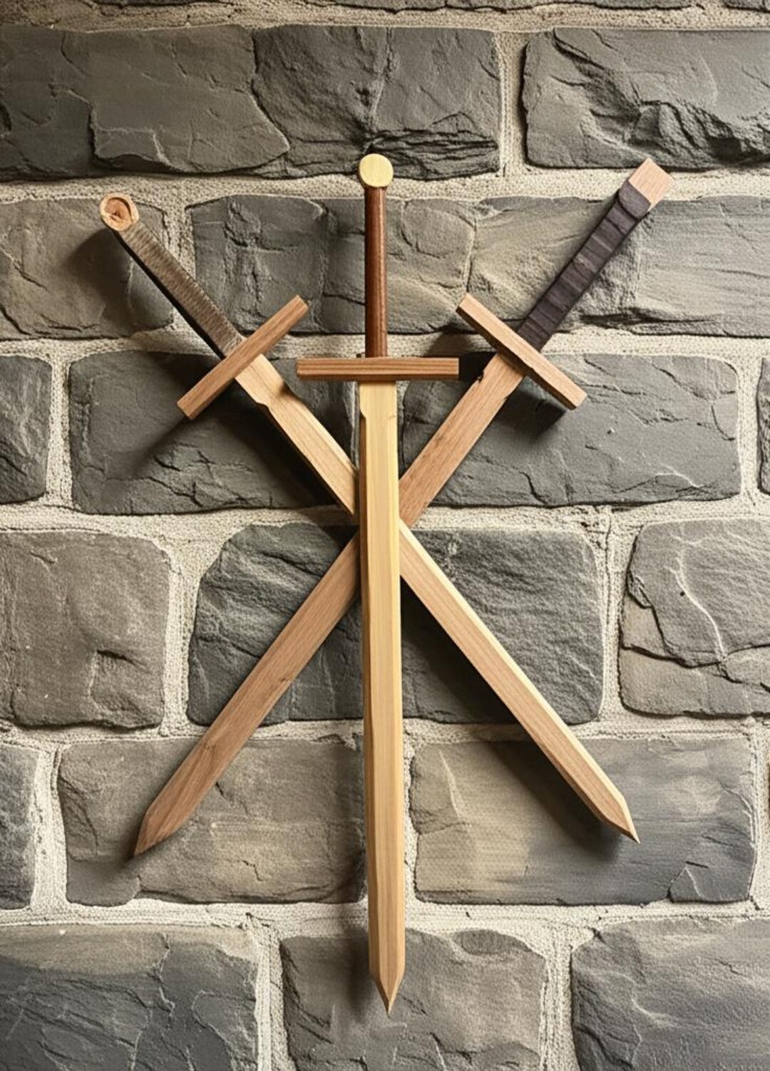 Solid Oak Toy Broad Sword - Customizable W/leather, Rope, or Vinyl ...