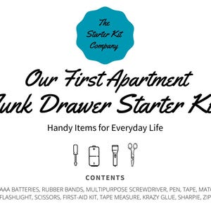 Junk Drawer Starter Kit | Useful Personalized Housewarming Gift ...