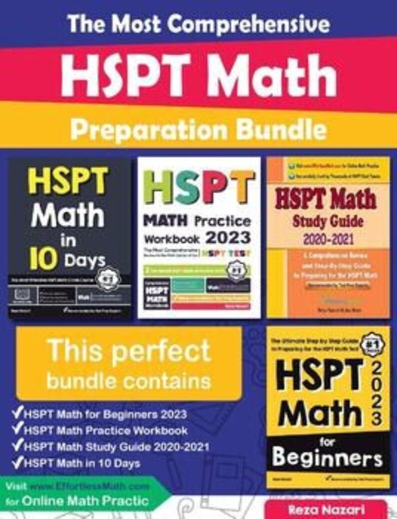 The Most Comprehensive HSPT Math Preparation Bundle - Etsy