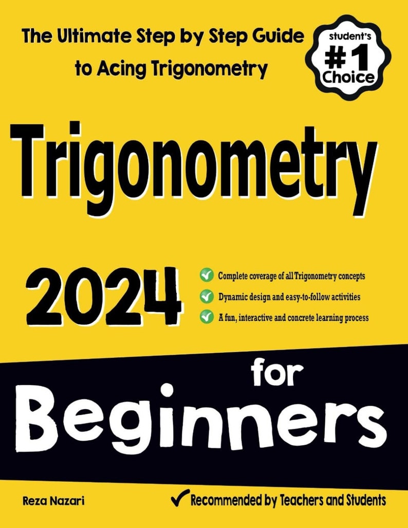 Trigonometry for Beginners: the Ultimate Step by Step Guide to Acing Trigonometry - Etsy