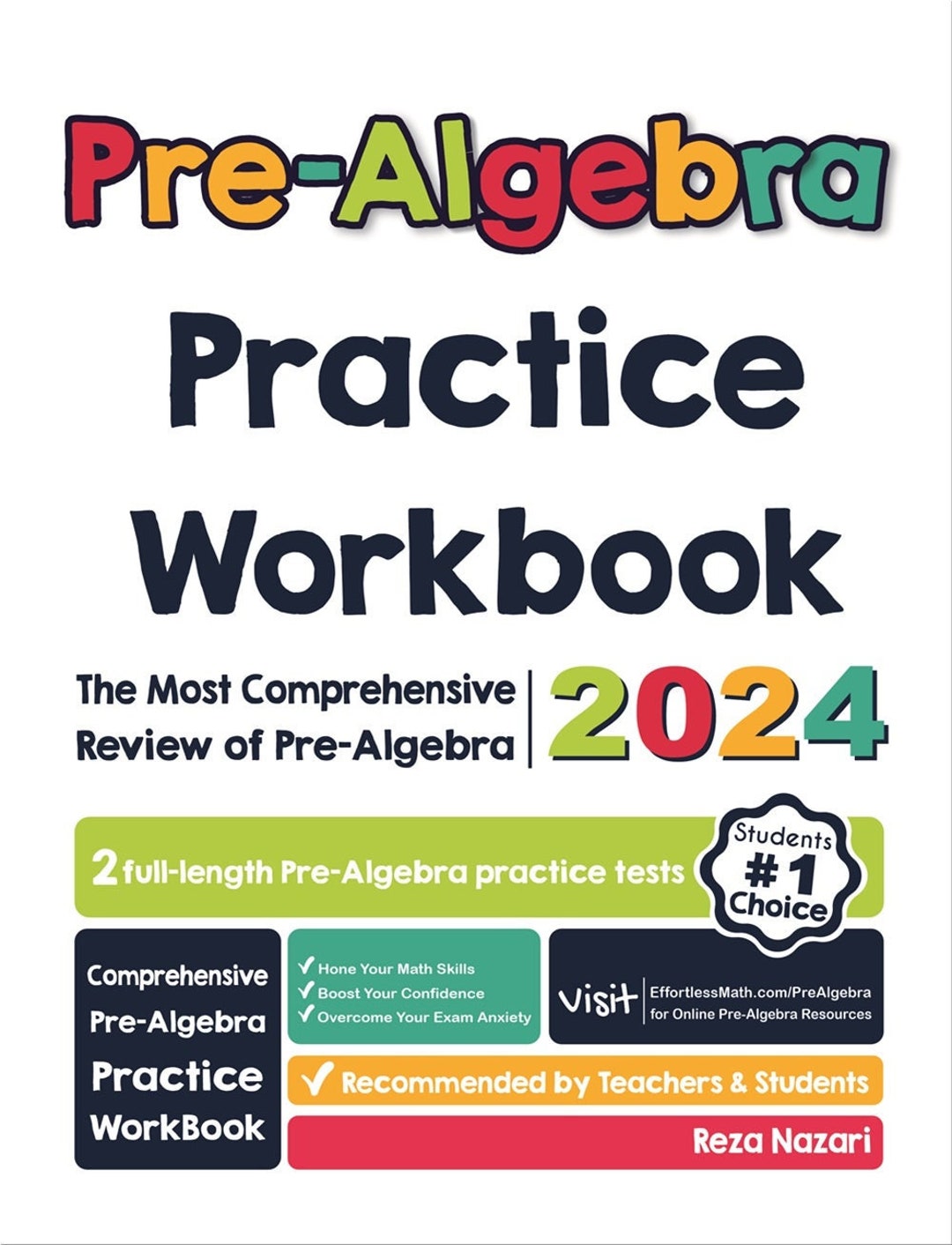 Pre-algebra Practice Workbook: the Most Comprehensive Review of Pre ...