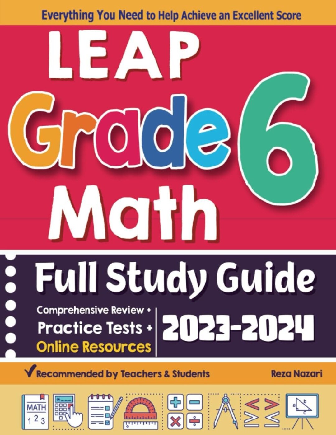 LEAP Grade 6 Math Full Study Guide: Comprehensive Review + Practice ...
