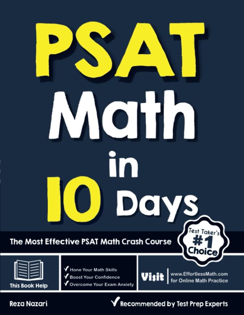 PSAT Math in 10 Days: the Most Effective PSAT Math Crash Course - Etsy